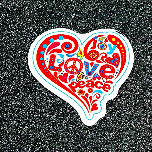 Hand Crafted | Accessories | Love Heart Hippie Trippy Psychedelic Lava ...